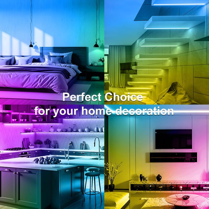 30M RGB Smart LED Strip - App Control, Remote Control and Music Synchr ...